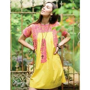Sister Mary | Dresses | Sister Mary Yellow Embroidered Dress | Poshmark